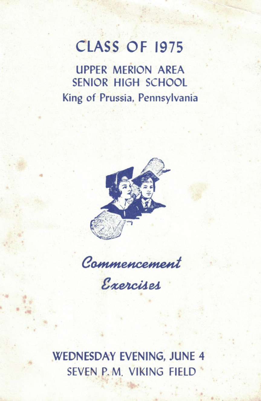High School Memorabilia – King of Prussia Historical Society